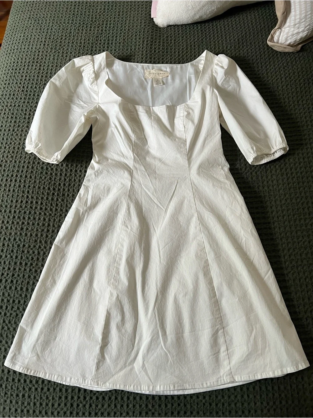 Dresses | White Puff Sleeve Mini Dress | Poshmark